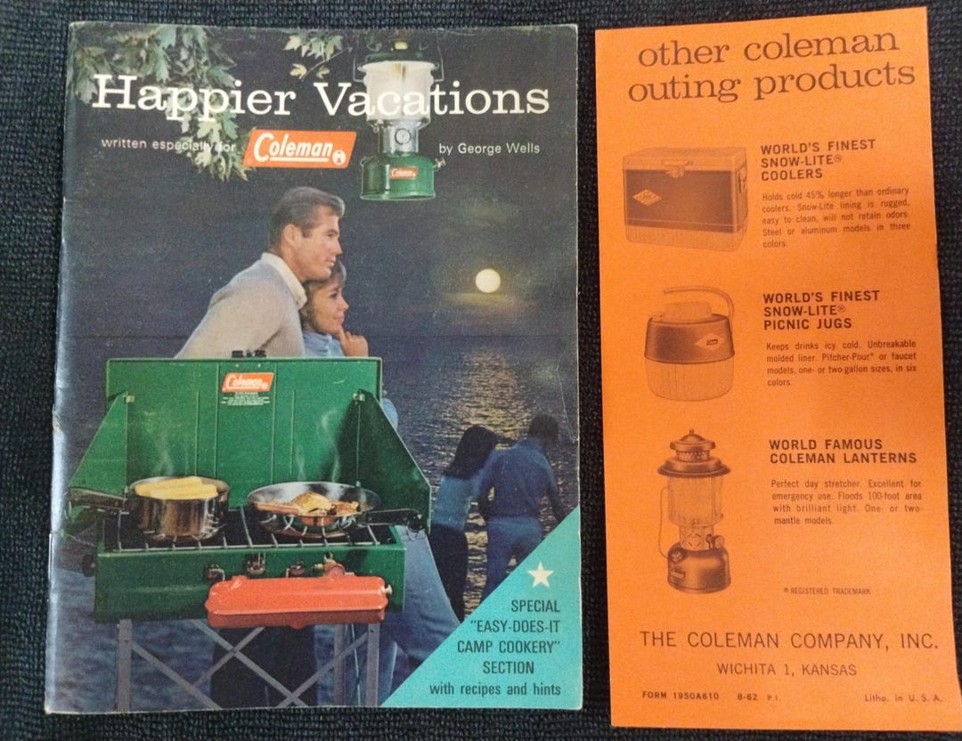Vintage 1965 Coleman Happier Vacations Camping Equipment Product Guide ...
