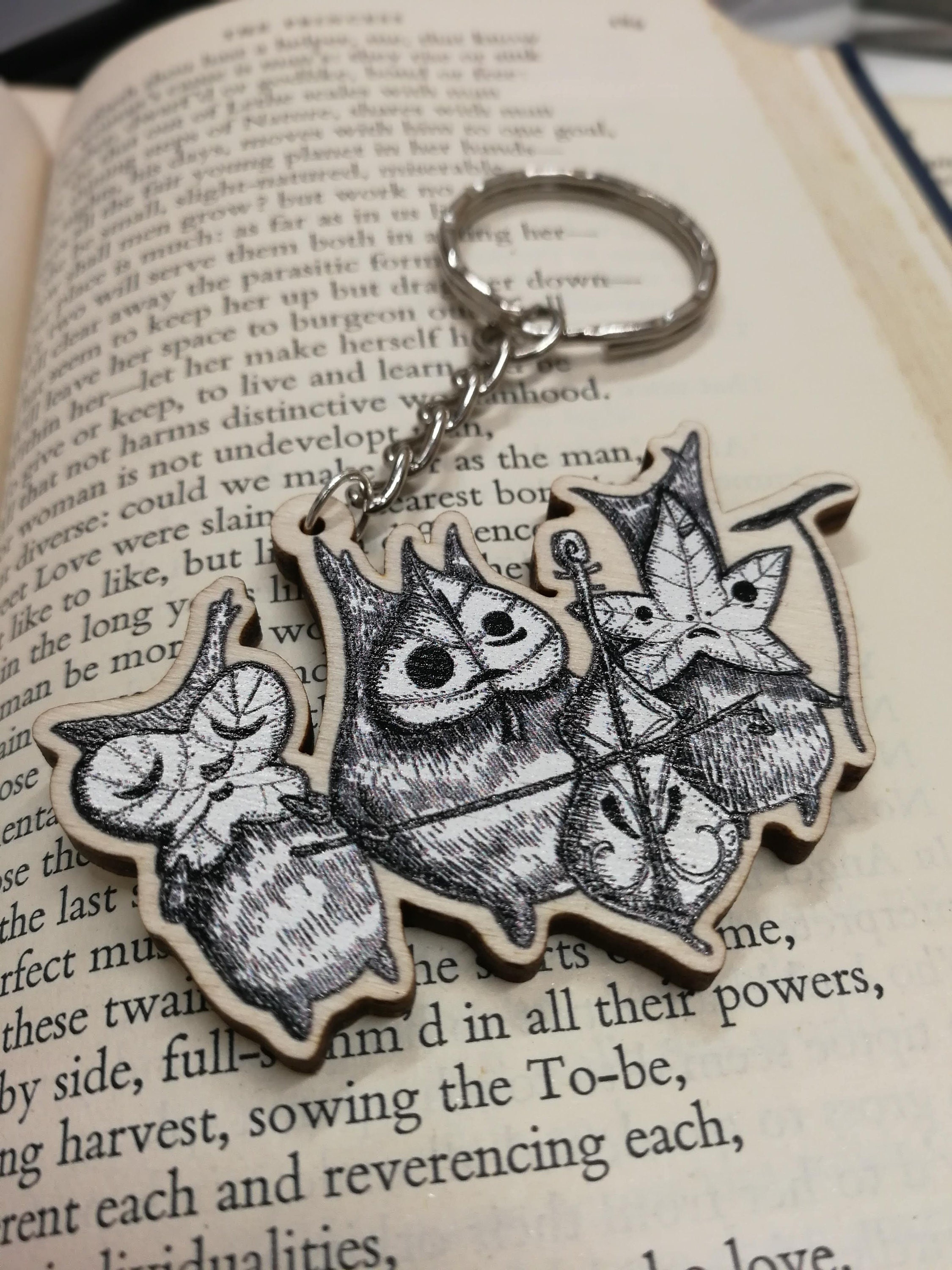 Korok Orchestra wooden keychain- Zelda inspired