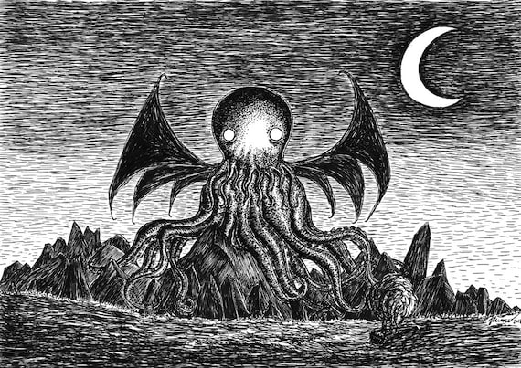 Cthulhu by Jerry Boucher (me) : r/Lovecraft