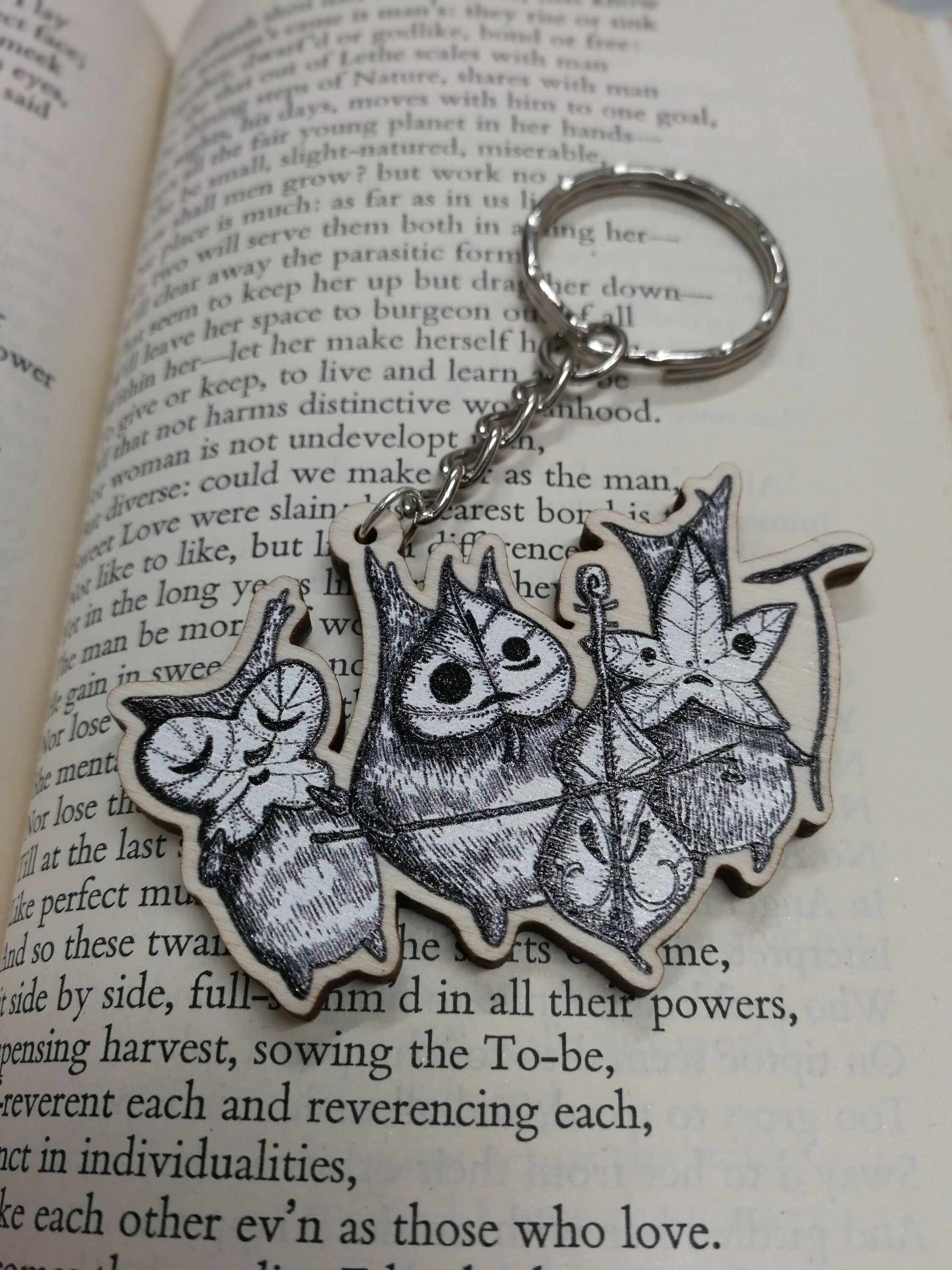 Korok Orchestra wooden keychain- Zelda inspired