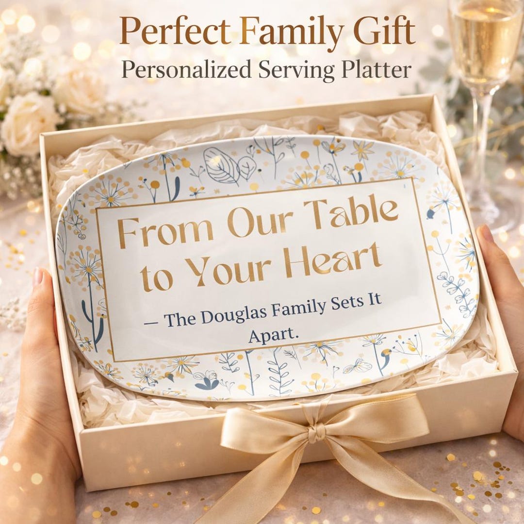 Custom Platter | Dinner Gathering | Personalized Serving Platter ...