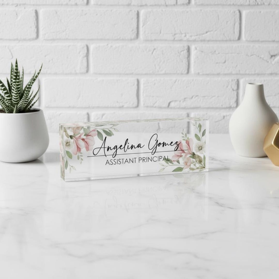 Personalized Name Plate,custom Job Title Plaque,office Table Desk Name ...