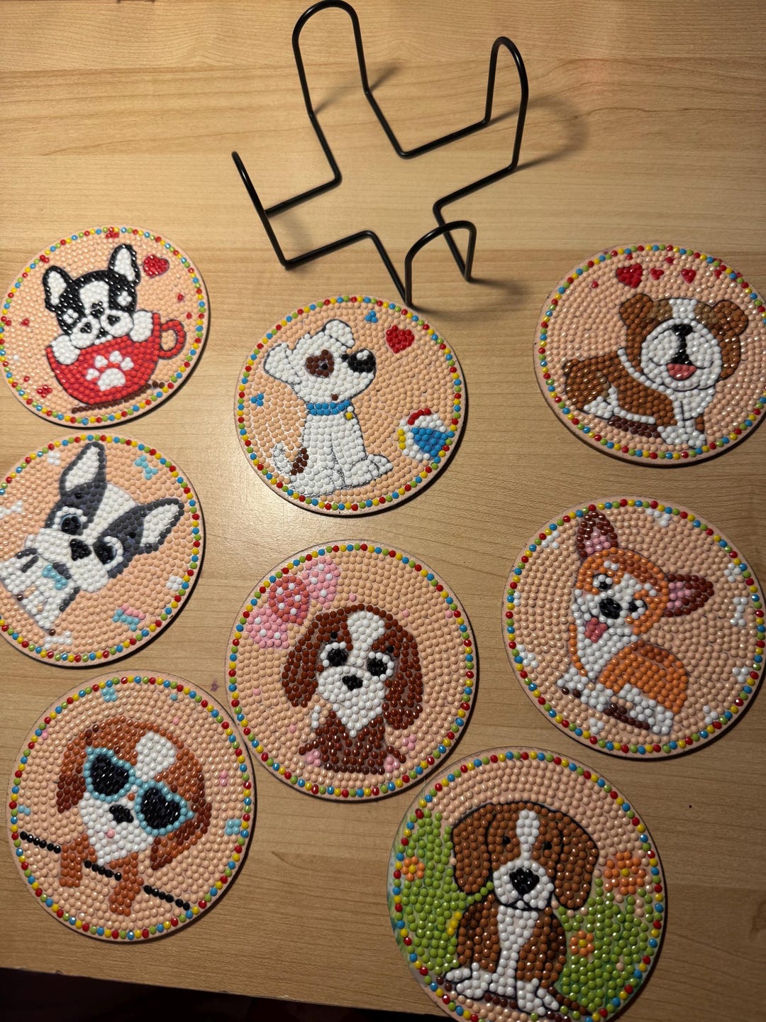 Dog Diamond Art Coaster Set - Etsy