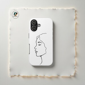 Female Line Drawing Phone Case - Etsy