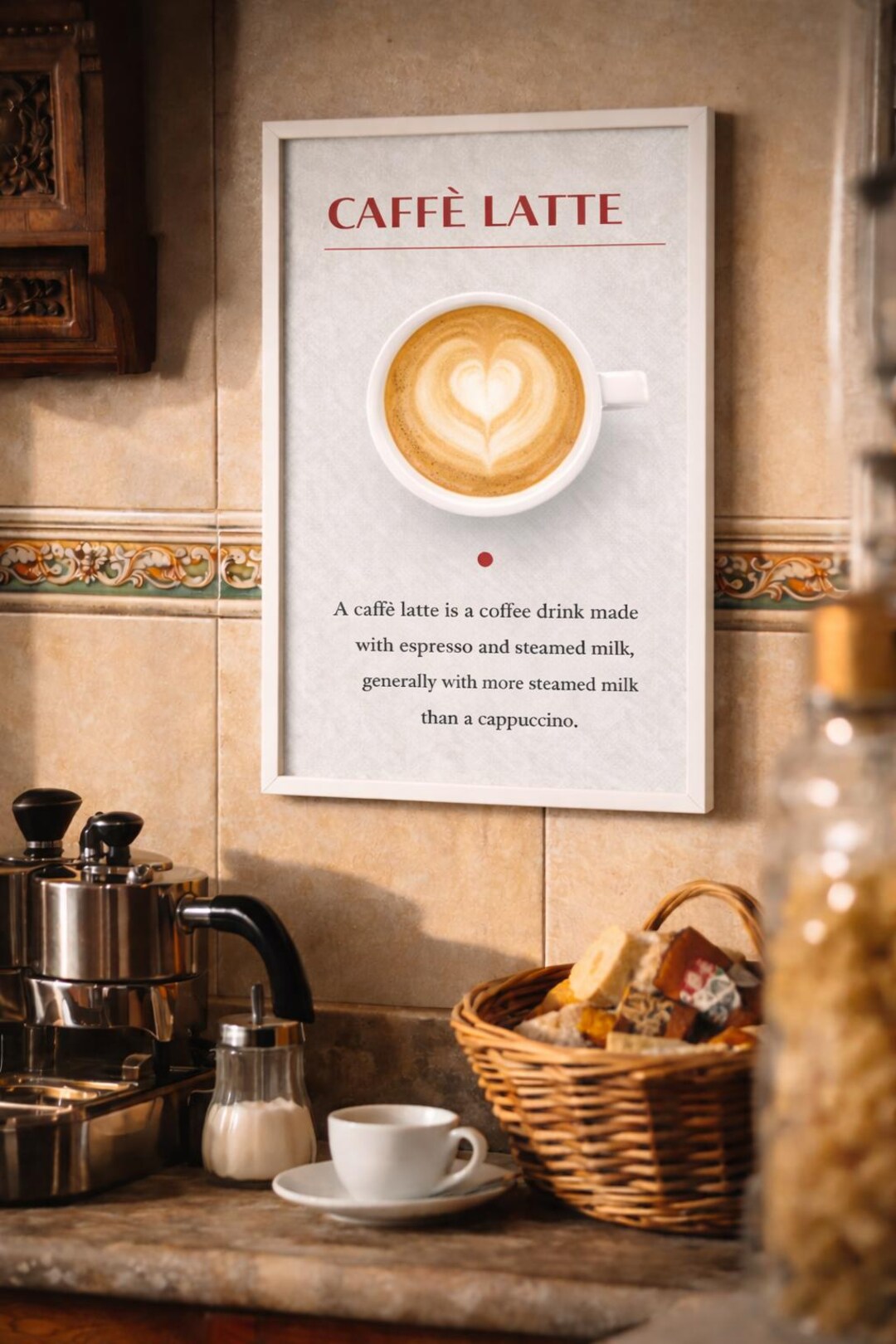 Caffe Latte Art Print – Modern Kitchen Decor (digital Download) - Etsy