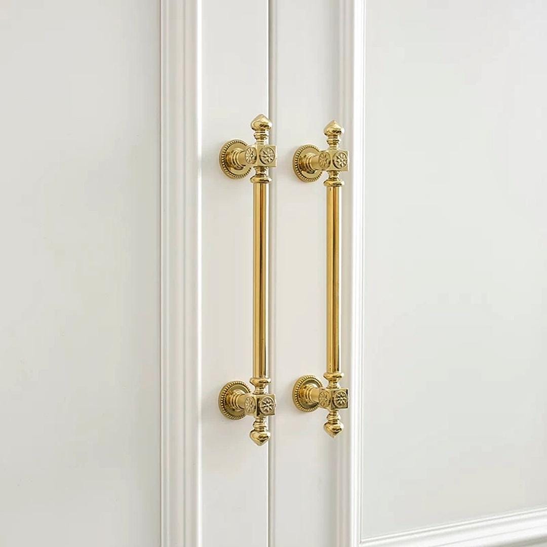 French Luxury Cabinet Door Handles/solid Brass Handles and Knobs ...