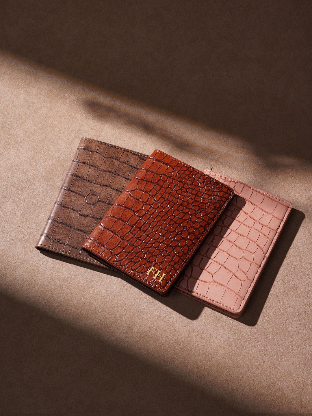 Personalized Crocodile Texture Passport Holder & Luggage Tag Set ...