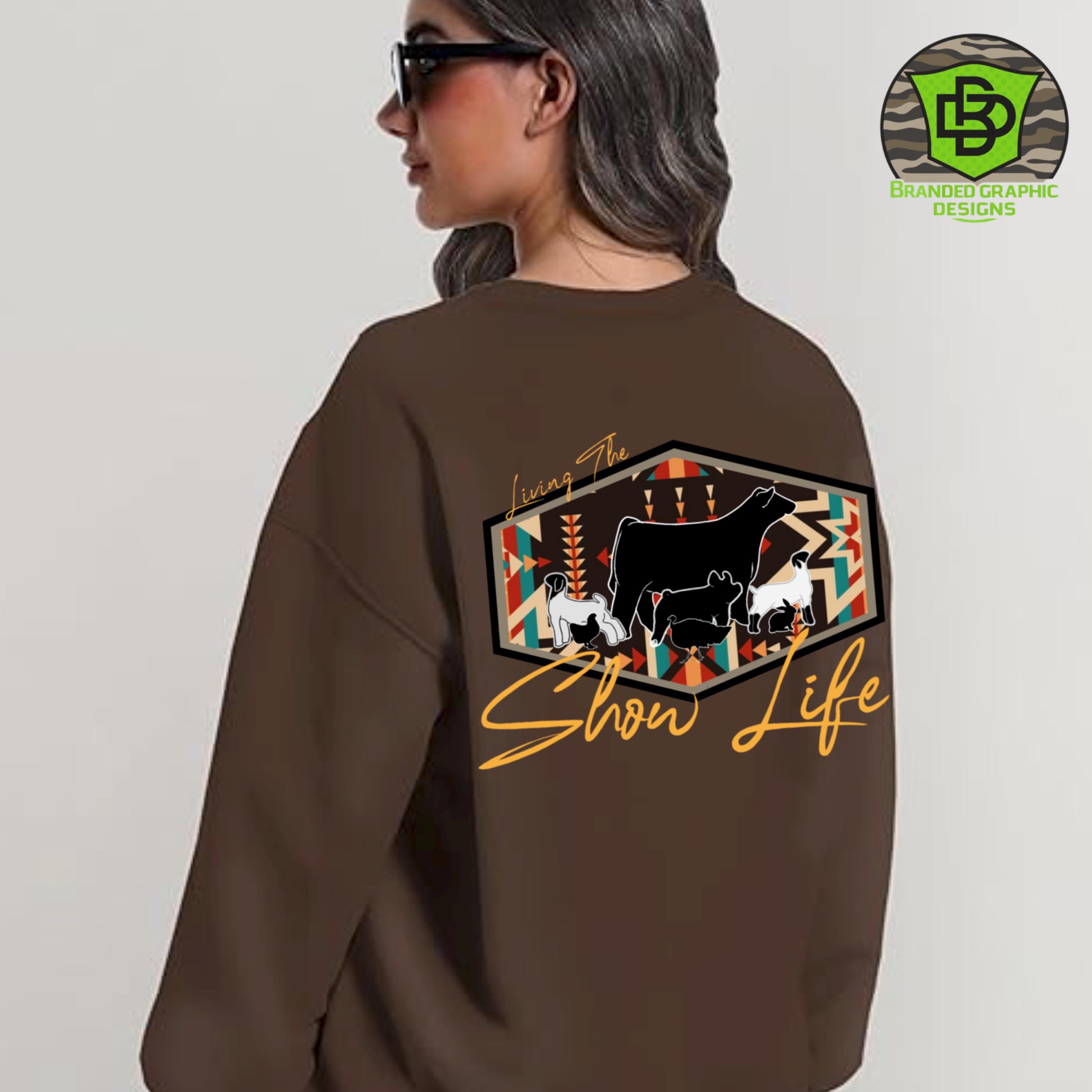 Show Livestock Aztec Shirt Design | PNG File | 300 DPI DTF ...