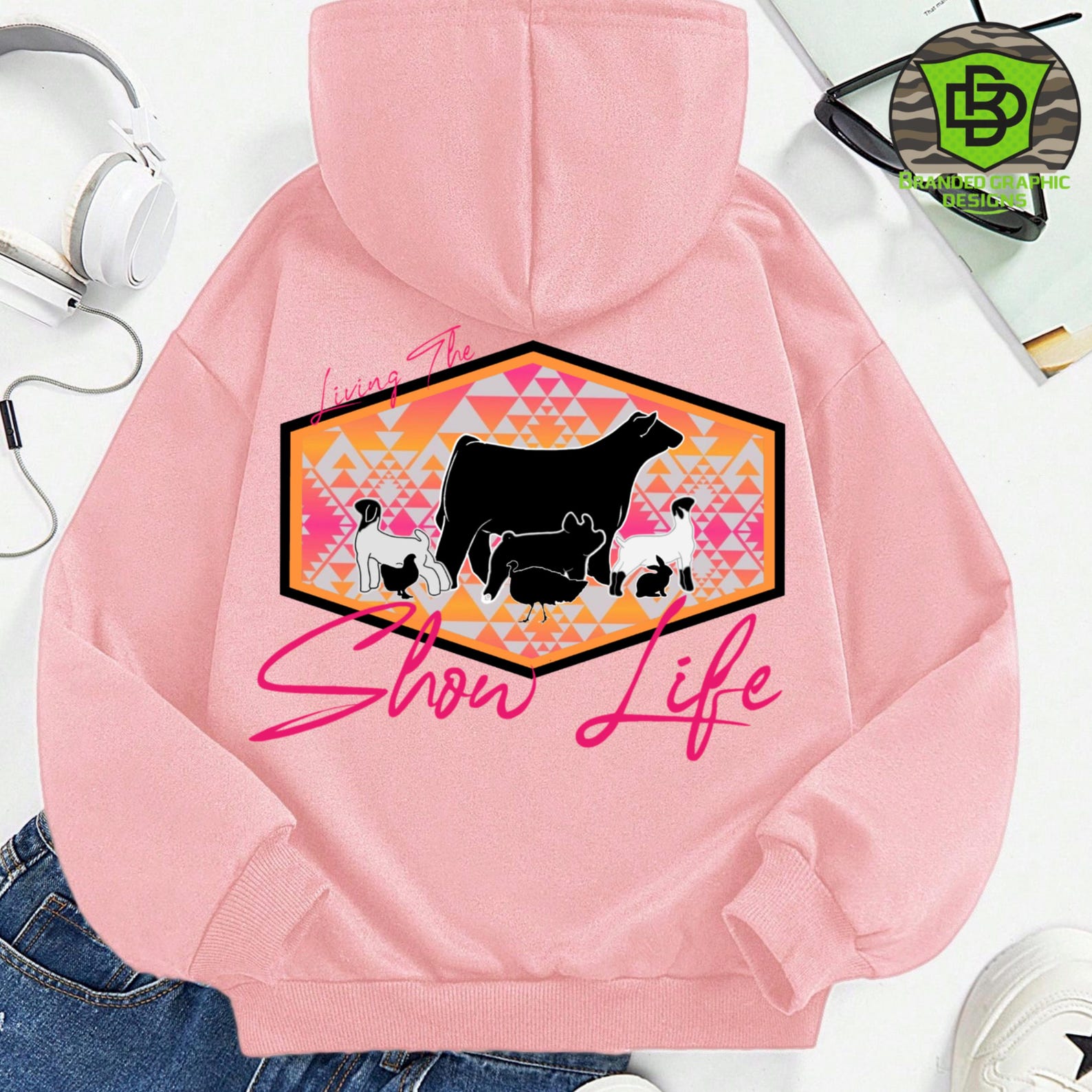 Show Life Livestock Aztec Shirt Design | PNG File (digital Download) - Etsy