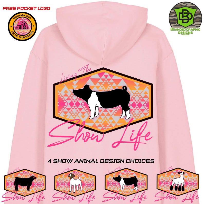 Show Livestock Aztec Design PNG | Show Pig, Cow, Goat, Lamb (digital ...