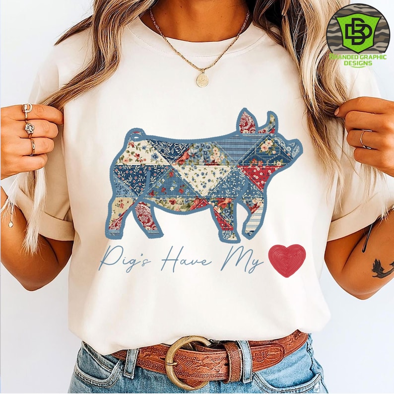 Show Livestock Pig Design | Faux Quilt Pig Png| PNG File| Show ...