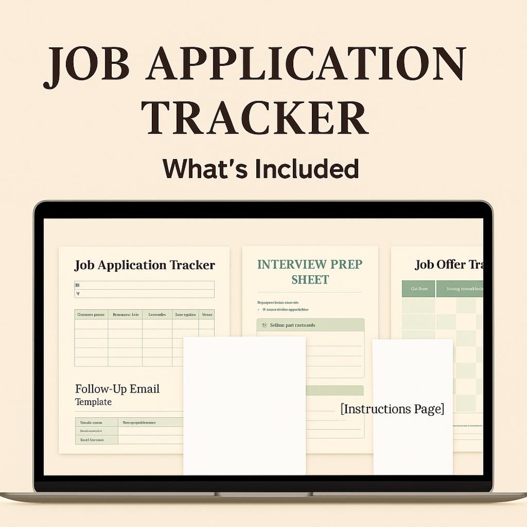 Job Application Tracker | Interview Prep, Career Planner (editable ...