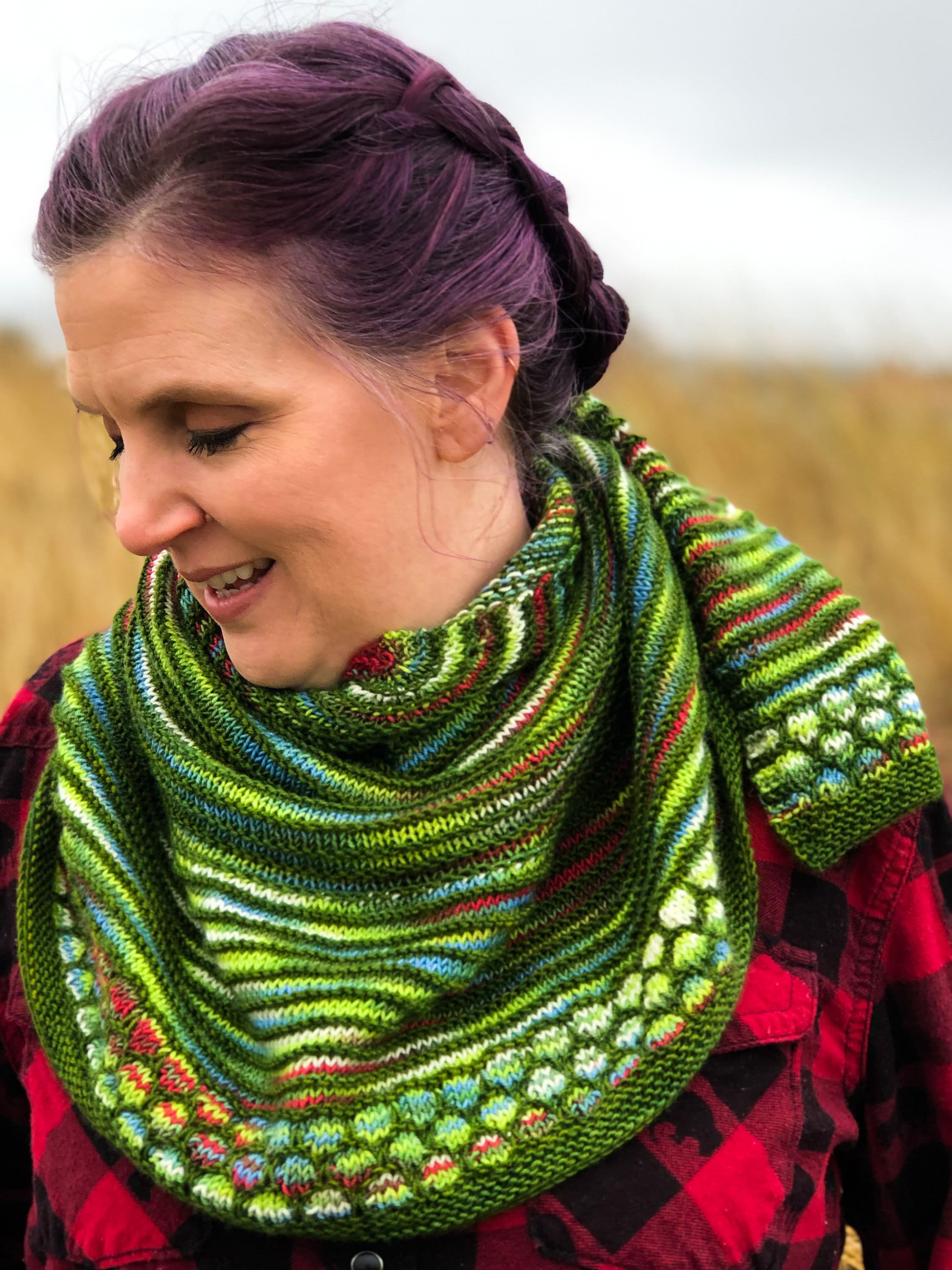 Half-pi Shawl Knitting Pattern, Half-circle Shawl Knitting Pattern ...