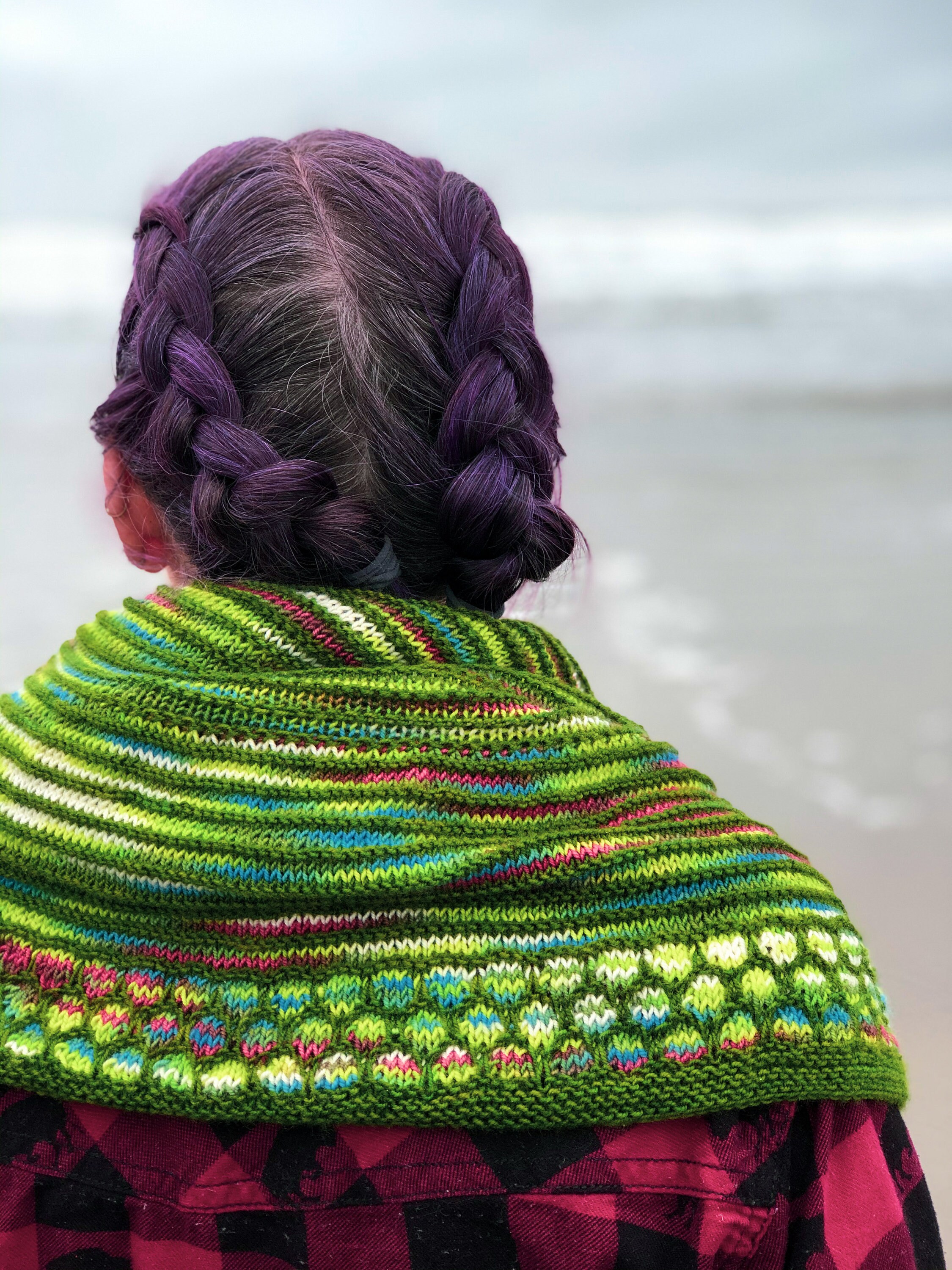 Half-pi Shawl Knitting Pattern, Half-circle Shawl Knitting Pattern ...