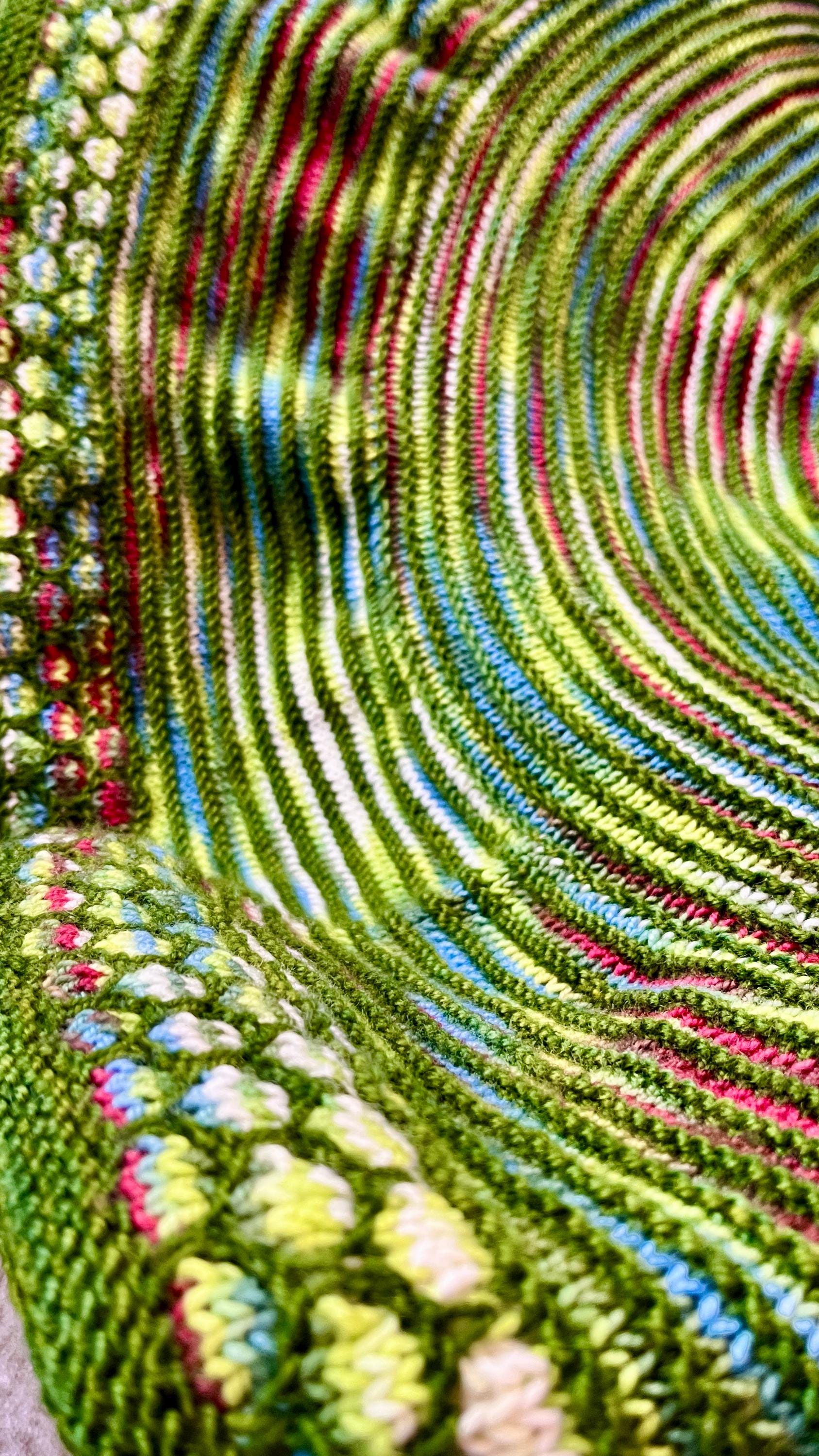 Half-pi Shawl Knitting Pattern, Half-circle Shawl Knitting Pattern ...