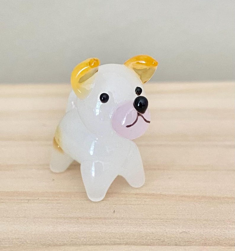 Dog Miniature Glass Figurines - Etsy Australia