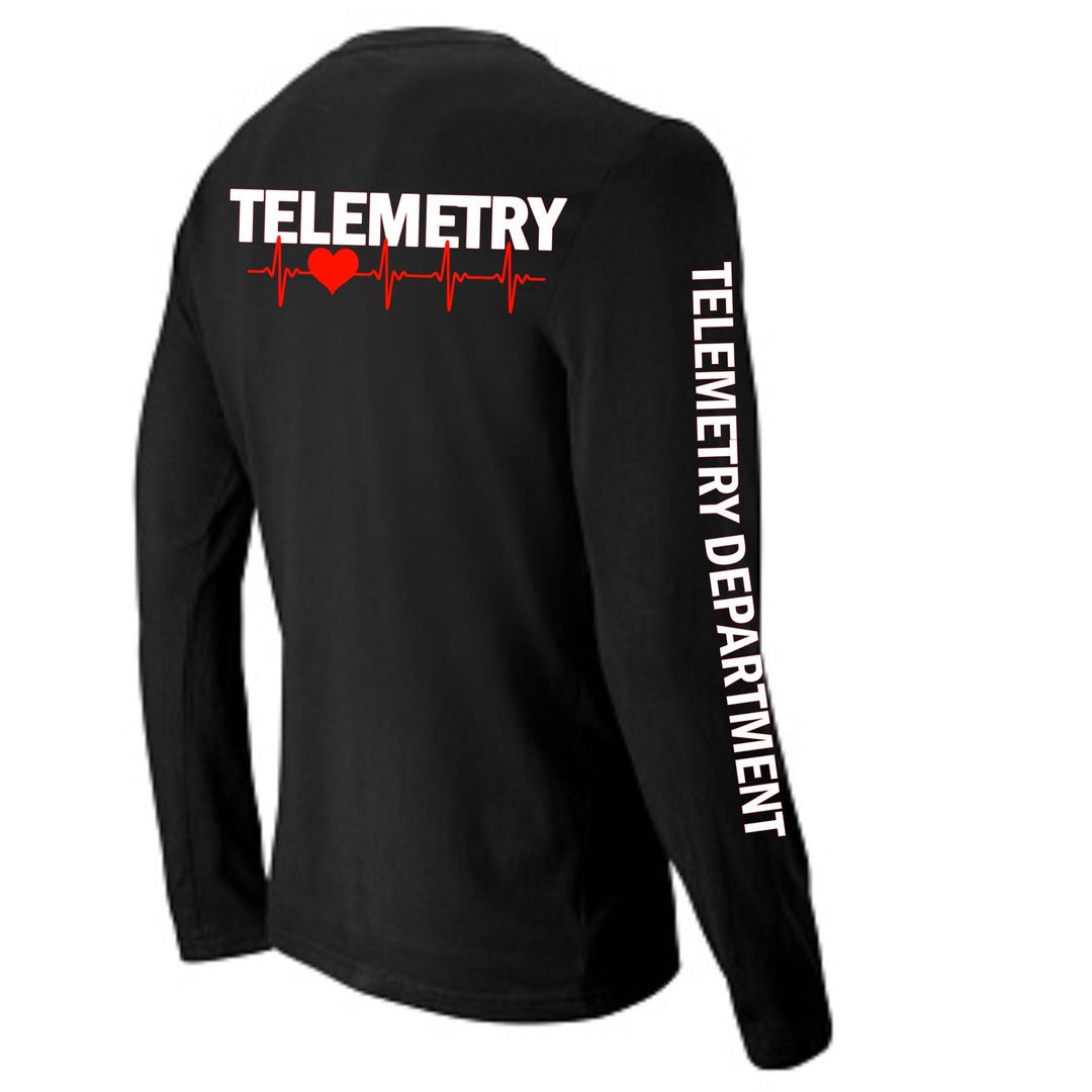 Telemetry Nurse Unisex Short and Long Sleeve T- Shirt, Cardiac Unit ...