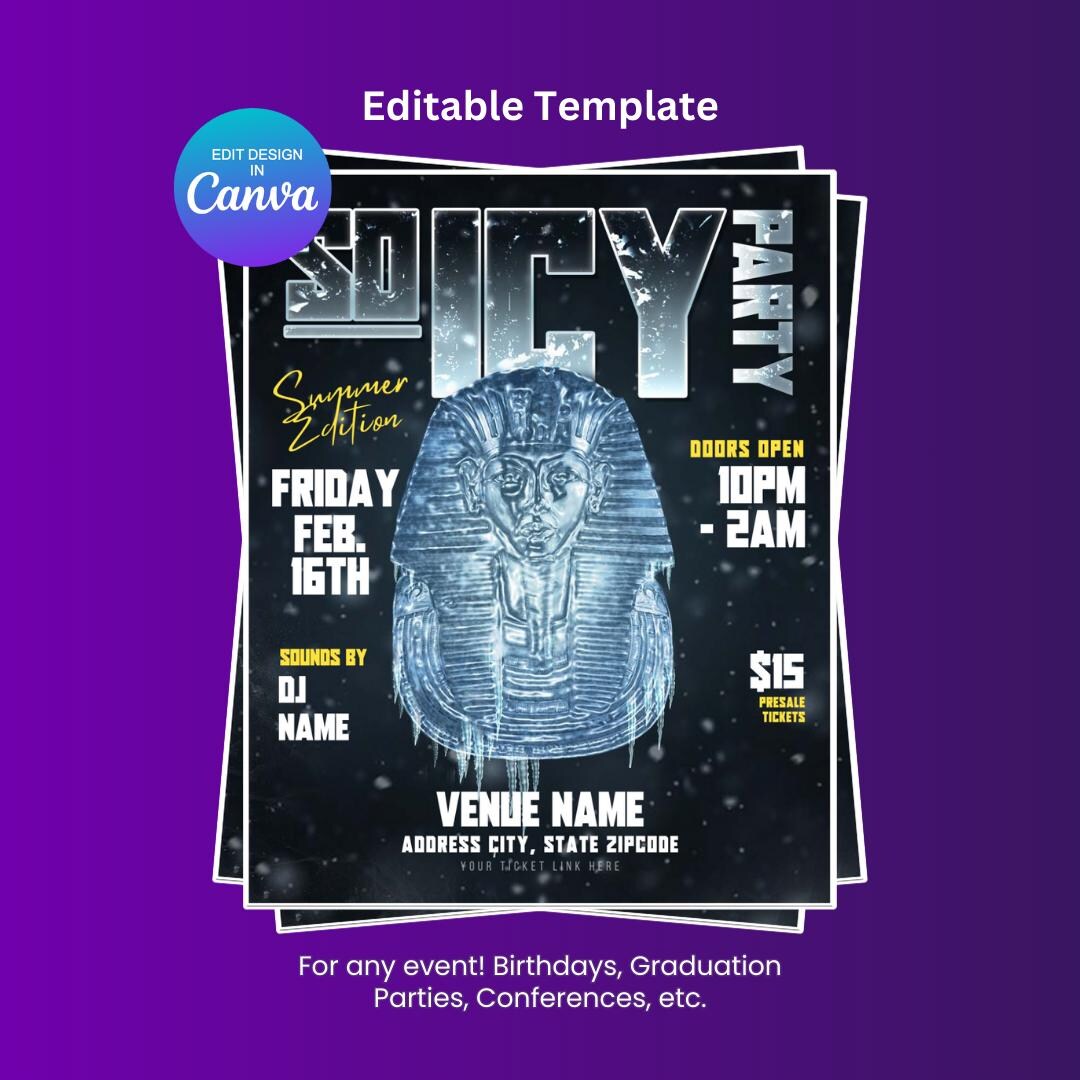 Ice Cold Party, Alpha Phi Alpha Party Flyer Flyer, College Party Flyer ...