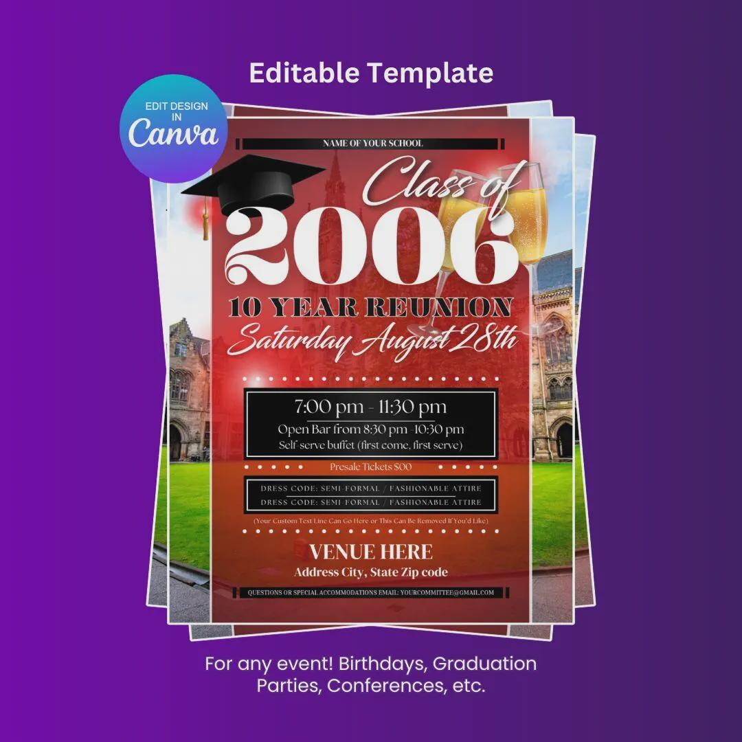 Grad Party, Graduation Flyer, Grad Party Flyer, Grad Party Invitation ...