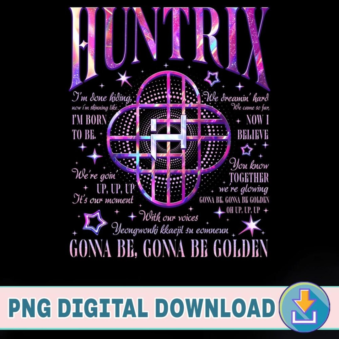 Huntrix Logo PNG, Sajaboys Kpop Demon Hunters Movie PNG, Gonna Be Gonna ...