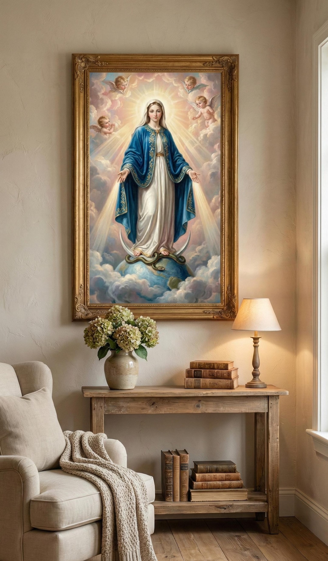 Our Lady of Grace - Traditional Catholic Art Print - Miraculous Medal ...