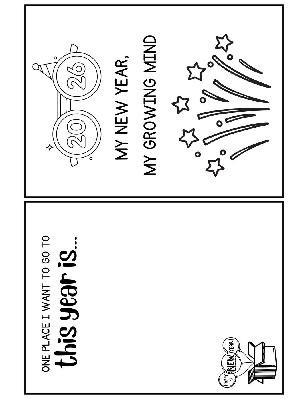 New Year Growth Mindset Activities | Kids Printable Bundle (ages 3-10 ...
