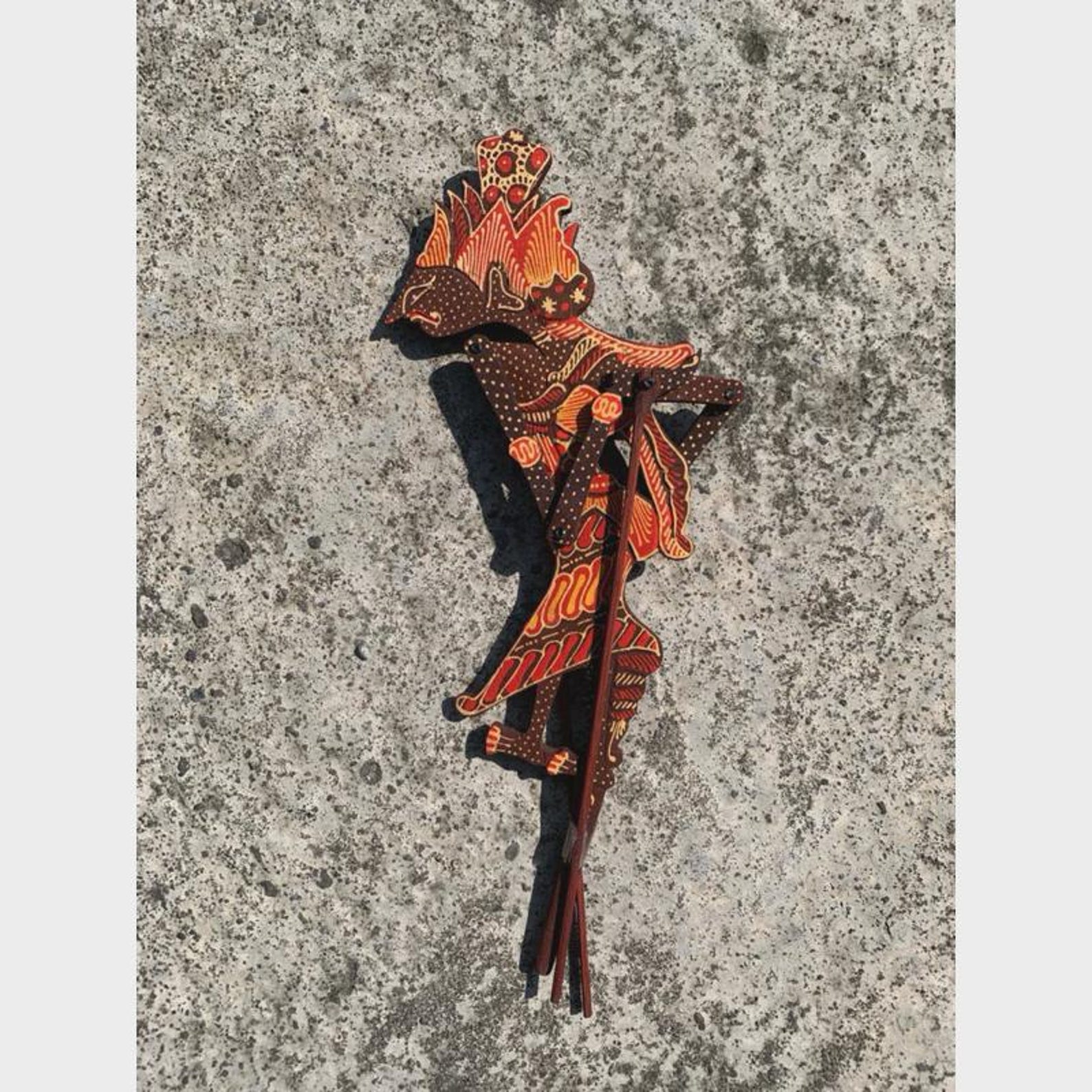 Handmade Javanese Wayang Shadow Puppet – Batik Wood Art Decor - Etsy