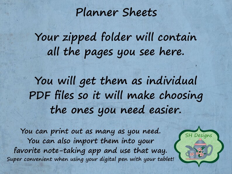 Printable Planners V1, Daily Printable Planner, Weekly Printable ...