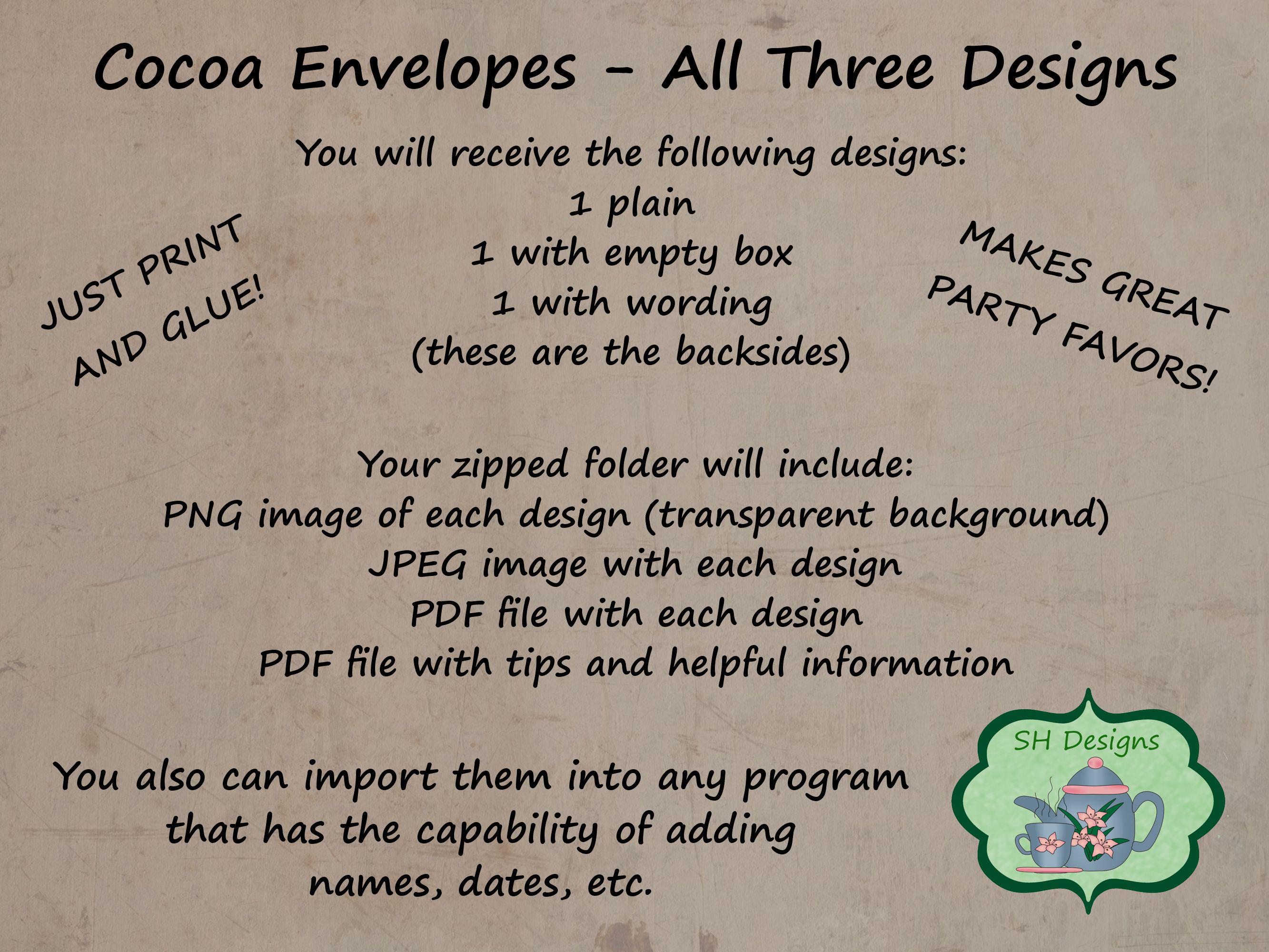 Heart Bunny Cocoa Envelope, Printable Cocoa Envelope, Easter Cocoa ...