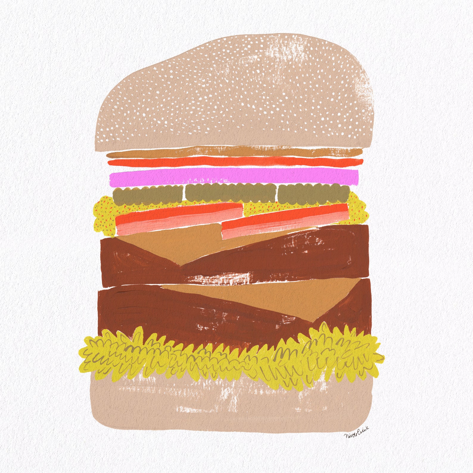 Set of 2 Fast Food Art Prints | Foodie Home Decor | Hot Dog ...