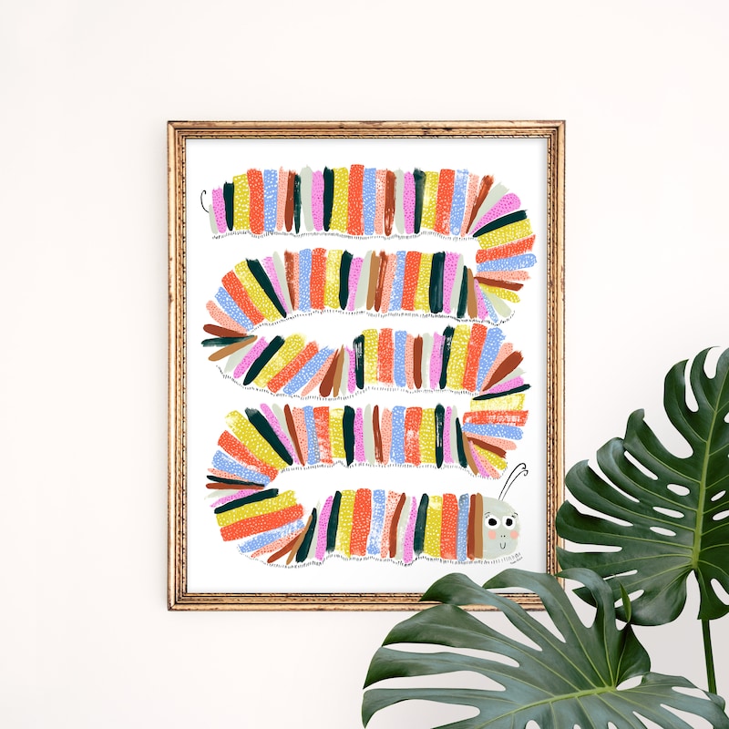 Caterpillar Wall Art - Etsy