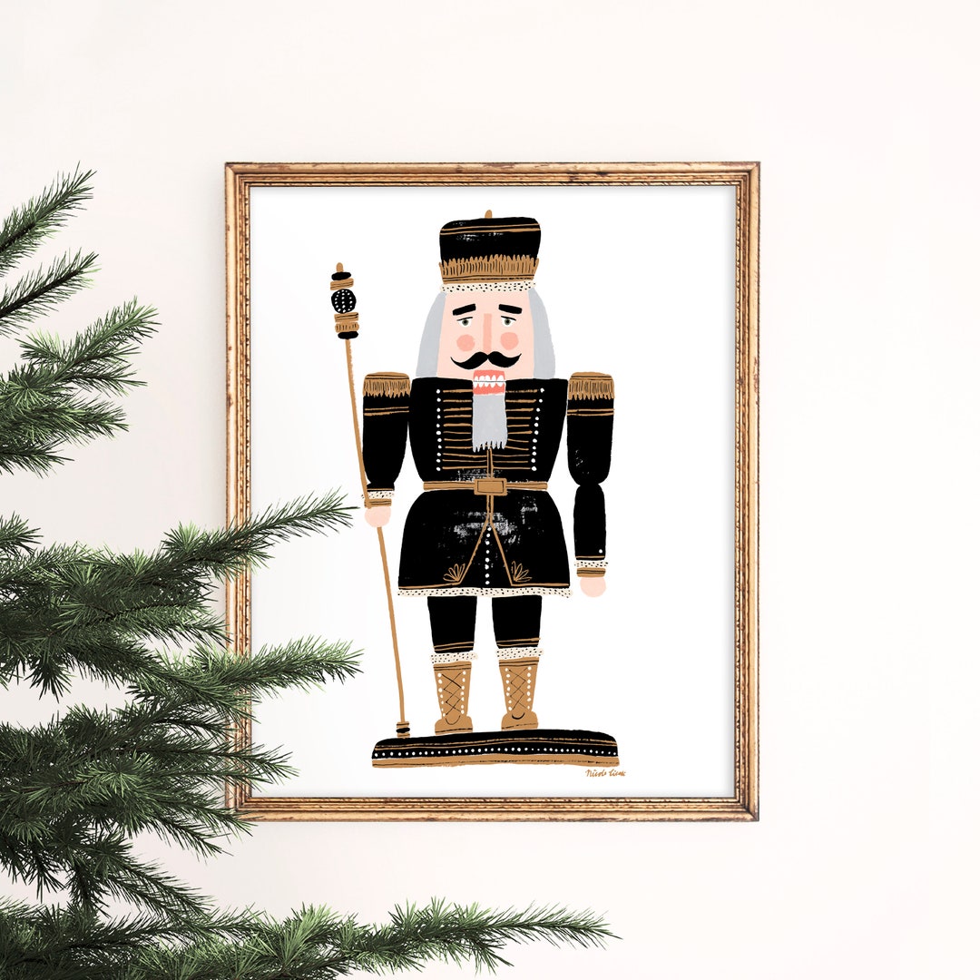 Black Costume Mr. Nutcracker | Holiday Wall Decor | Christmas | Ballet ...