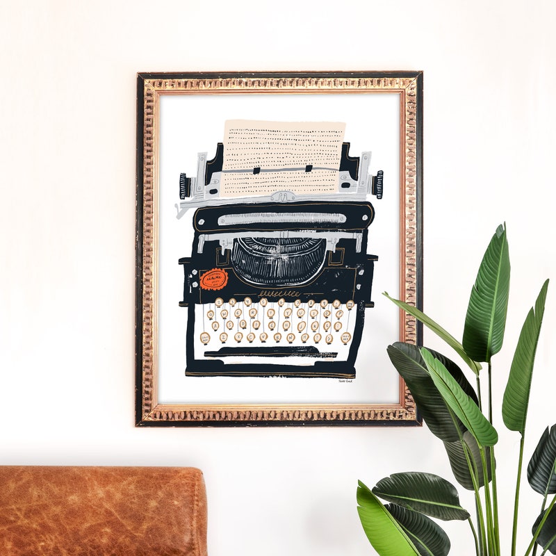 Typewriter Art Print - Etsy