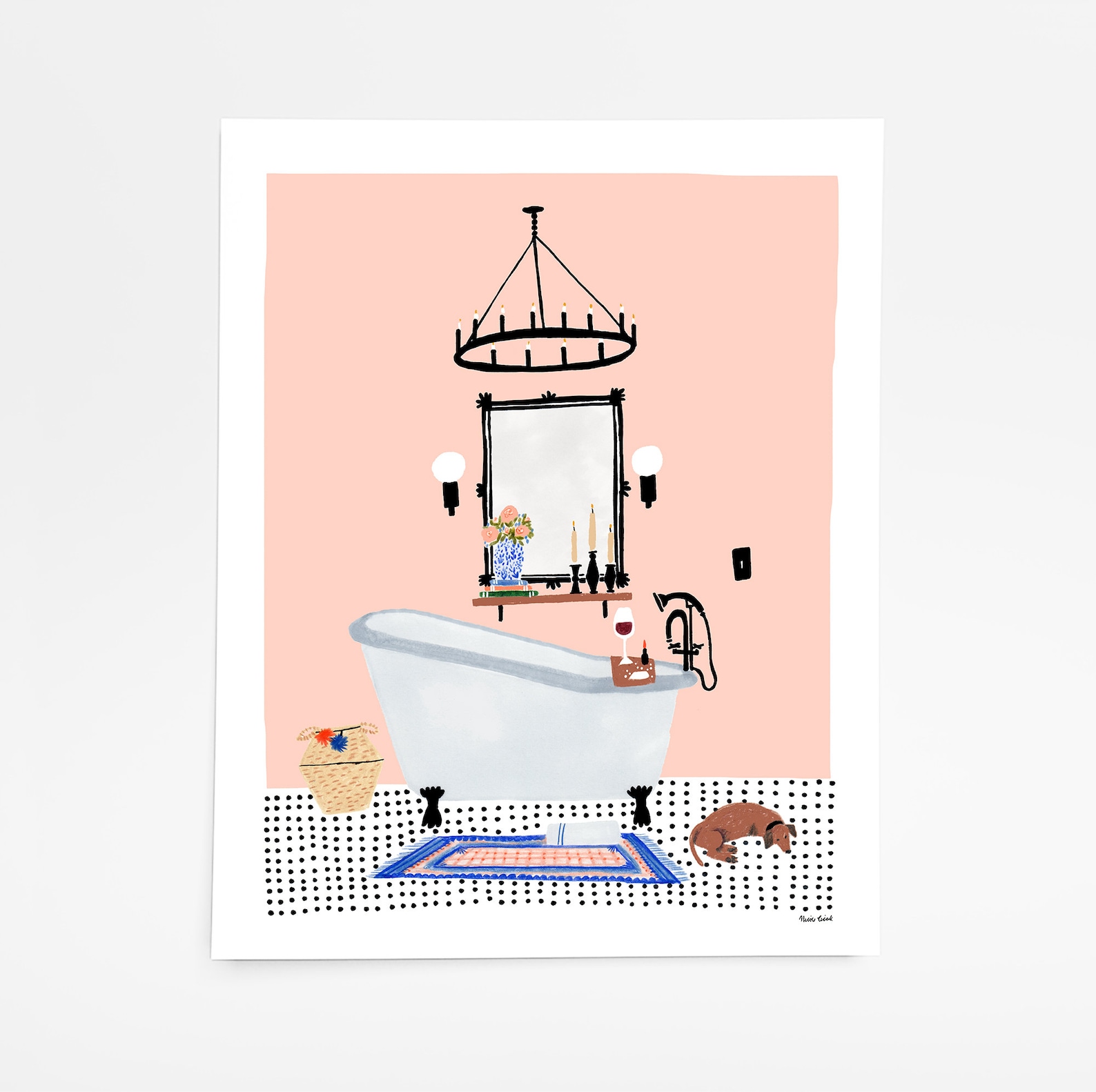 Boozy Bubble Baths Art Print Cute Poster Unique Wall Art - Etsy