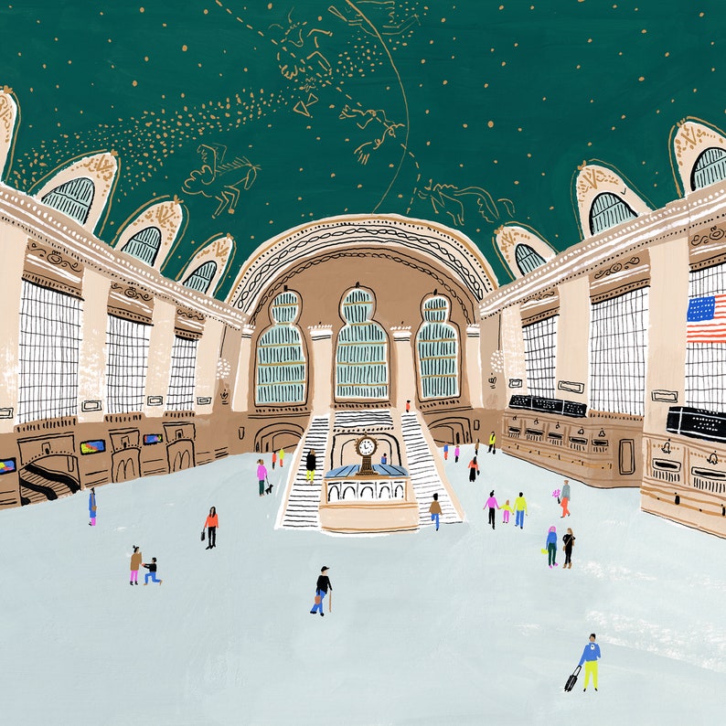 Grand Central Terminal Art Print New York City Station NYC - Etsy