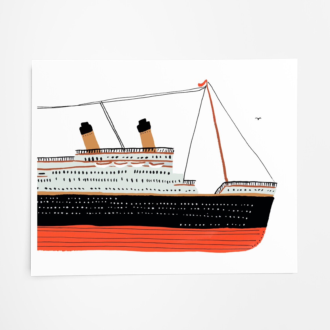 Set of 2 Titanic Prints Nursery Wall Art Nautical Boat - Etsy