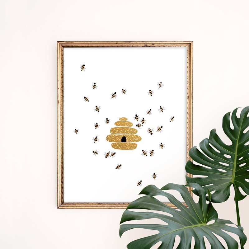 Bee Poster - Etsy