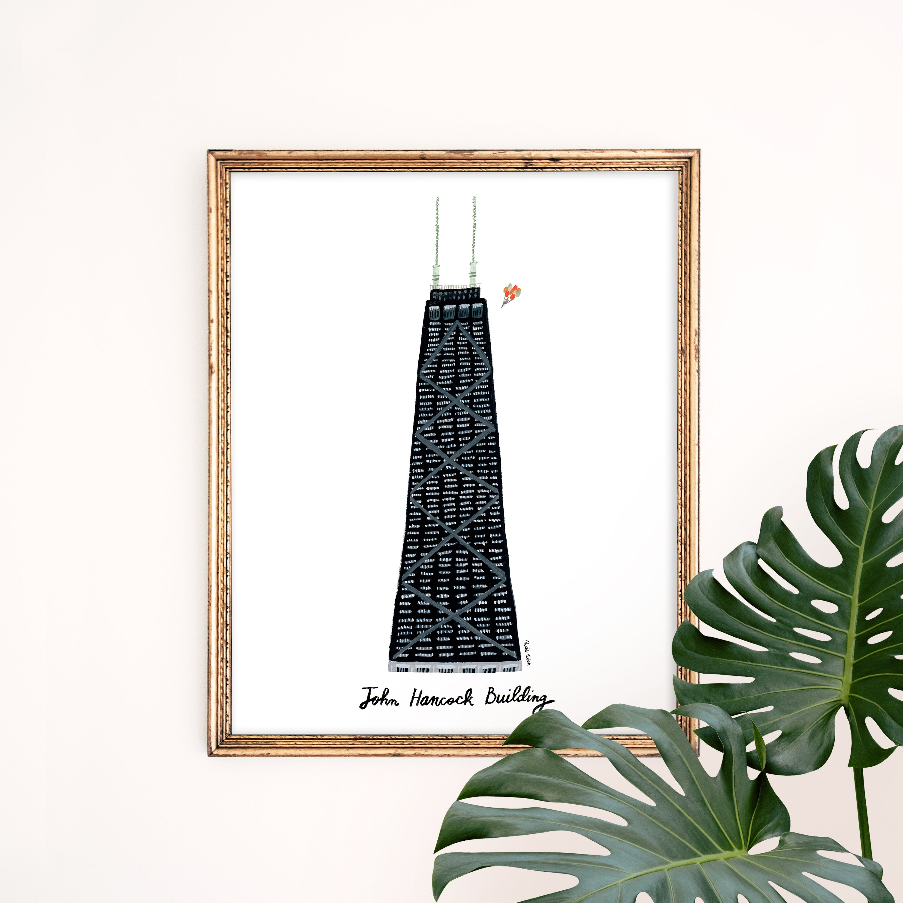 Hancock Building Drawing