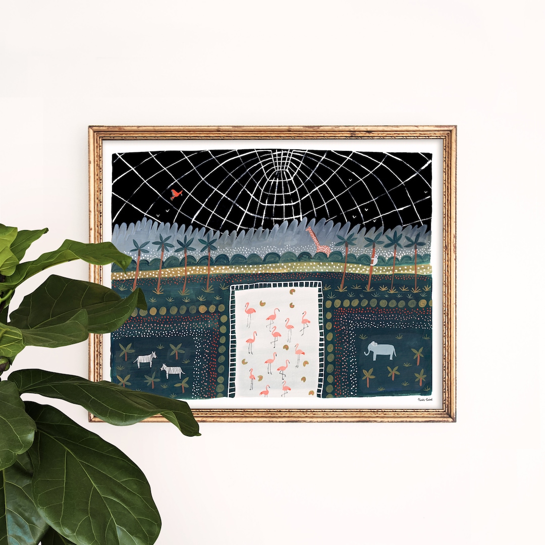Indoor Conservatory Art Print | Botanical Gardens | Plant Wall Art ...