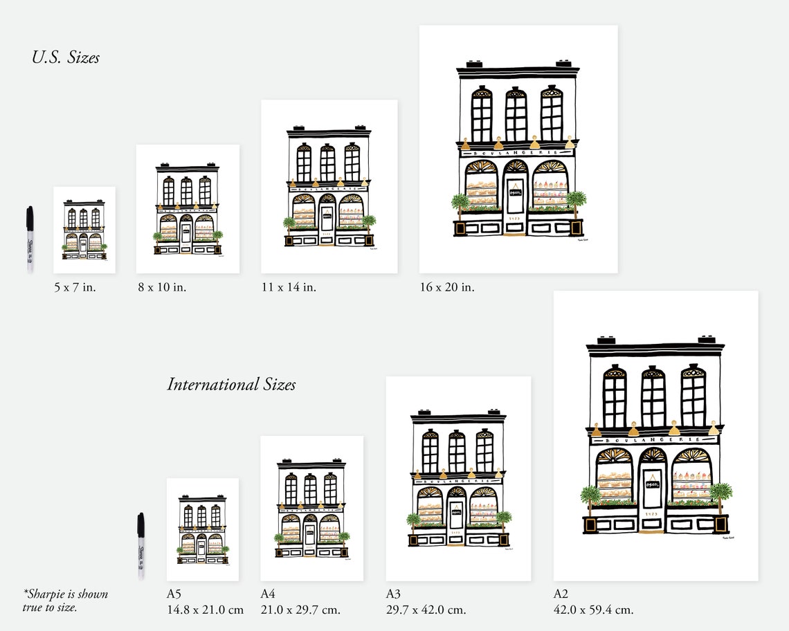 La Boulangerie | Paris Bakery Art Print | French Wall Art | Parisian ...