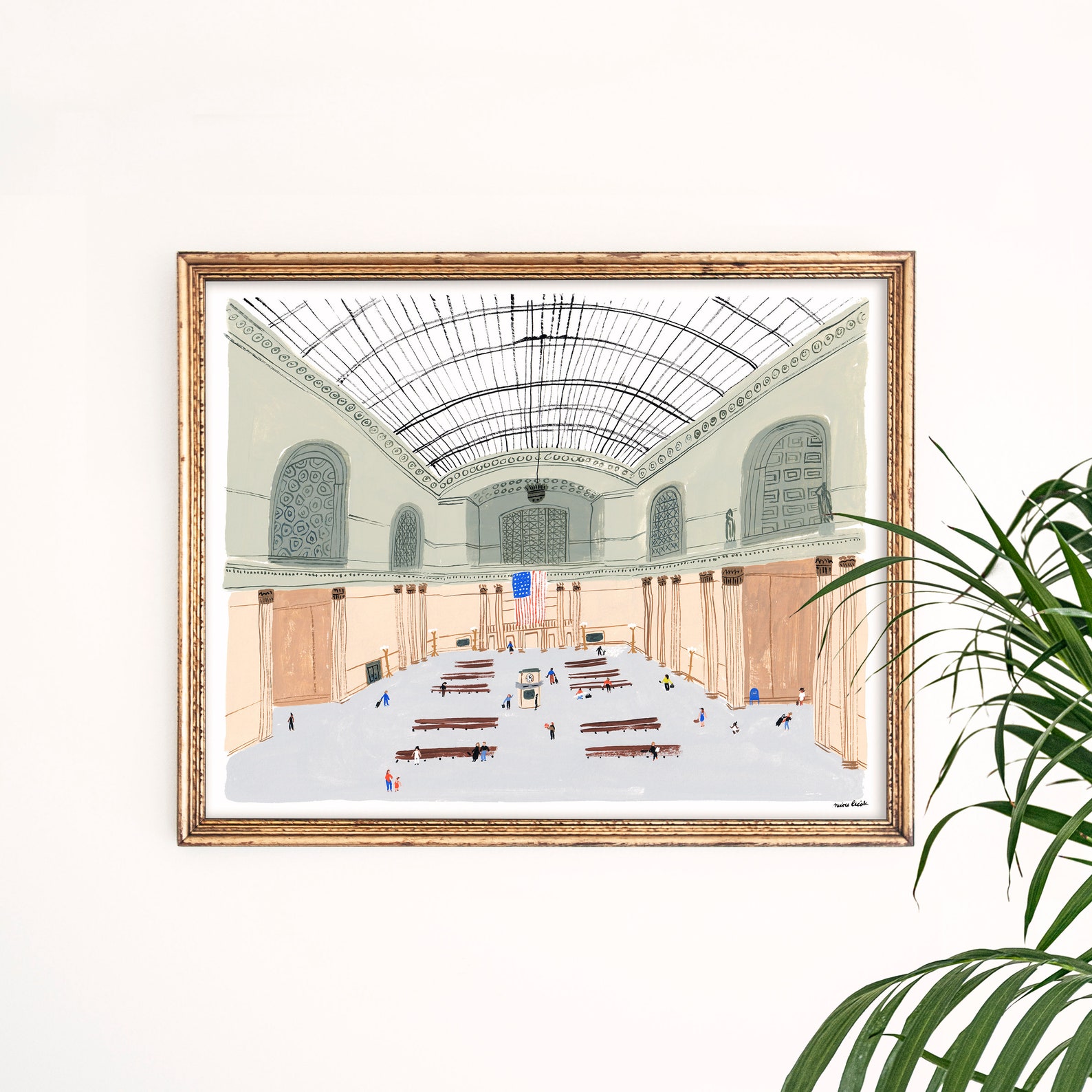 Union Station Art Print | Chicago Architecture Poster | Windy City ...