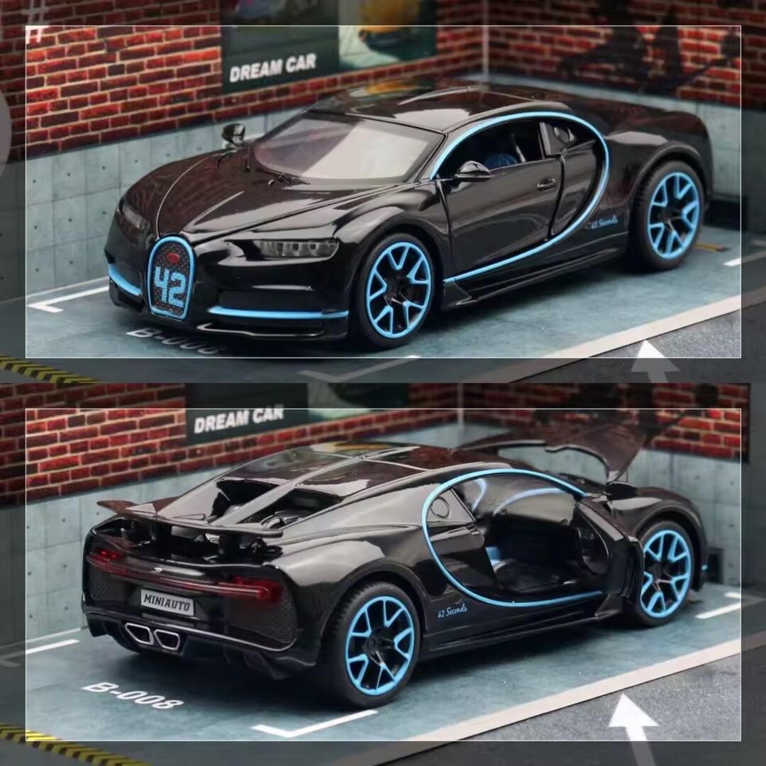 1/32 Bugatti Chiron Licenced Racing Toy Car Model Diecast Metal Gifts ...