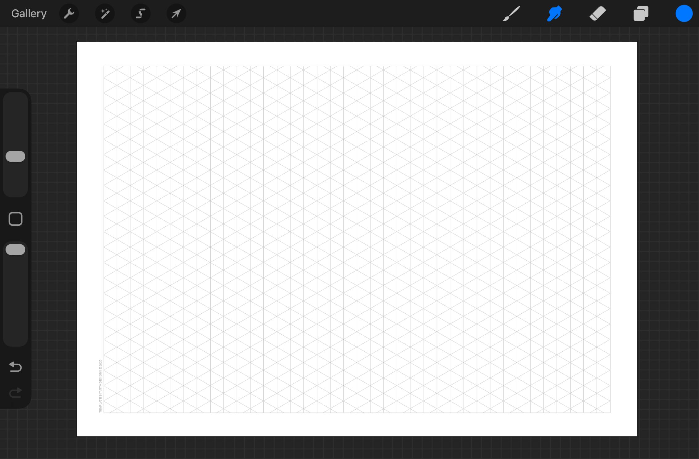 Isometric Graph Paper Template on A5 Paper Size | 5mm Pattern Line ...