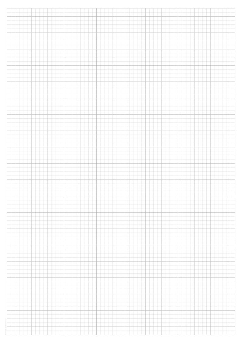 5mm Graph Paper Template on A3 Paper Size | 5mm Square With Highlighted ...