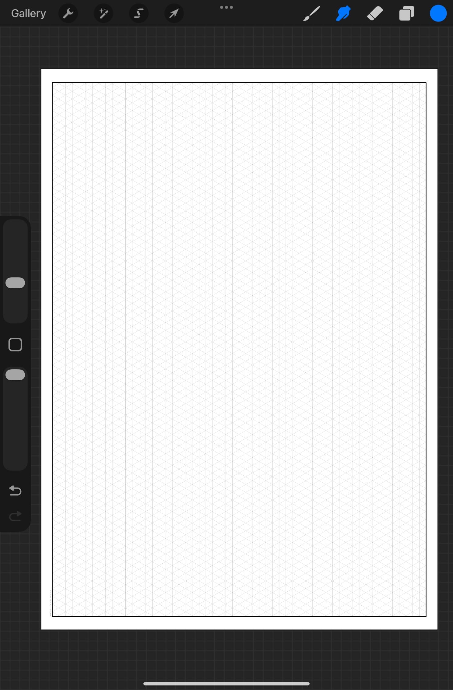 Isometric Graph Paper Template on A3 Paper Size | 5mm Pattern Line ...