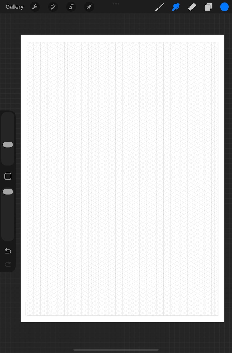 Isometric Graph Paper Template on A3 Paper Size | 5mm Pattern Line ...