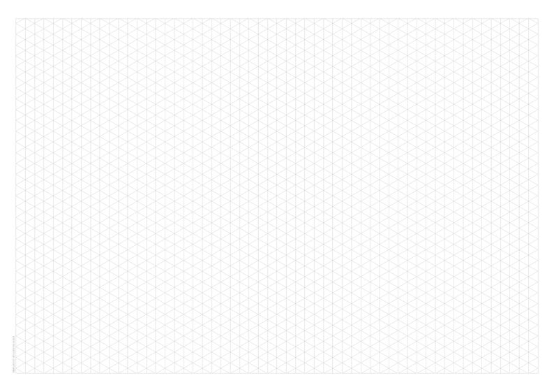 Isometric Graph Paper Template Bundle - Metric | 5mm Pattern Line ...