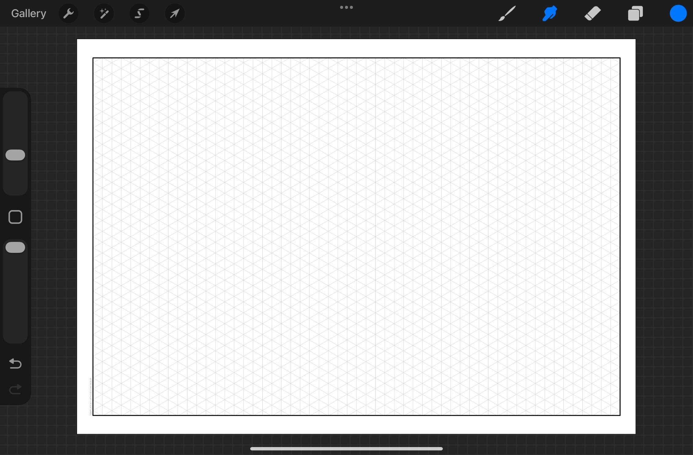 Isometric Graph Paper Template on A4 Paper Size | 5mm Pattern Line ...