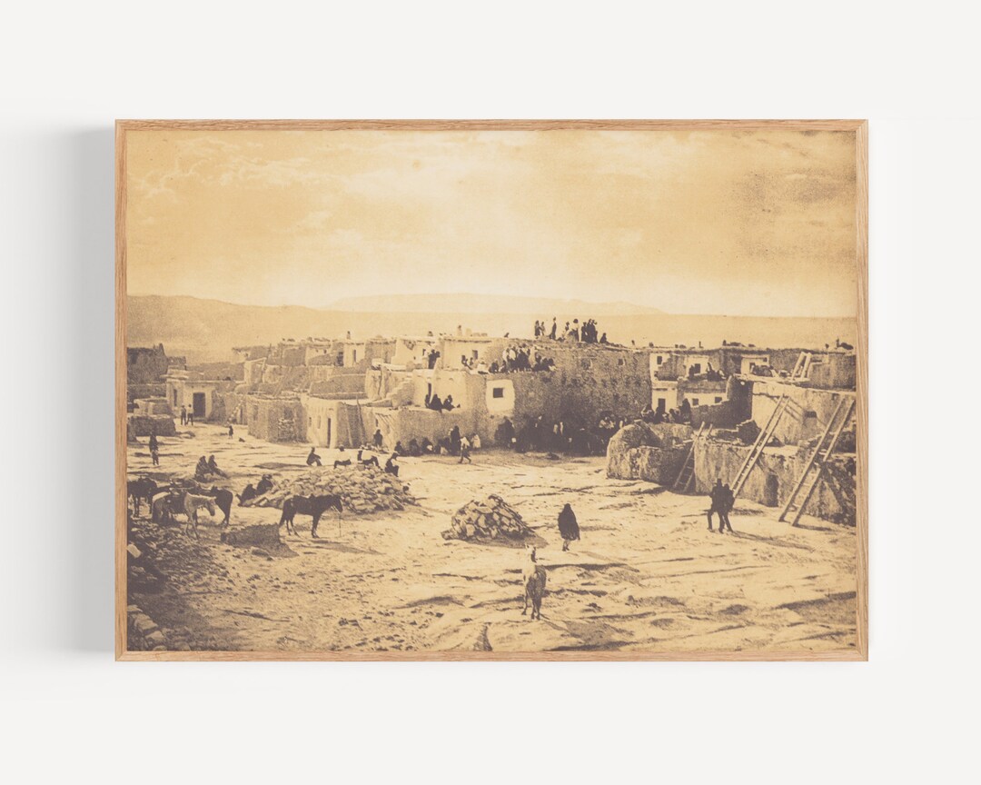 A Feast Day at Acoma, Edward Curtis Photography, Native America Wall ...