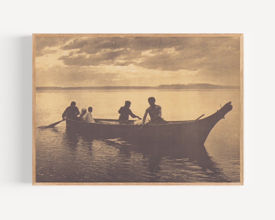 Homeward, Edward Curtis Photography, Native America Wall Art, Native ...
